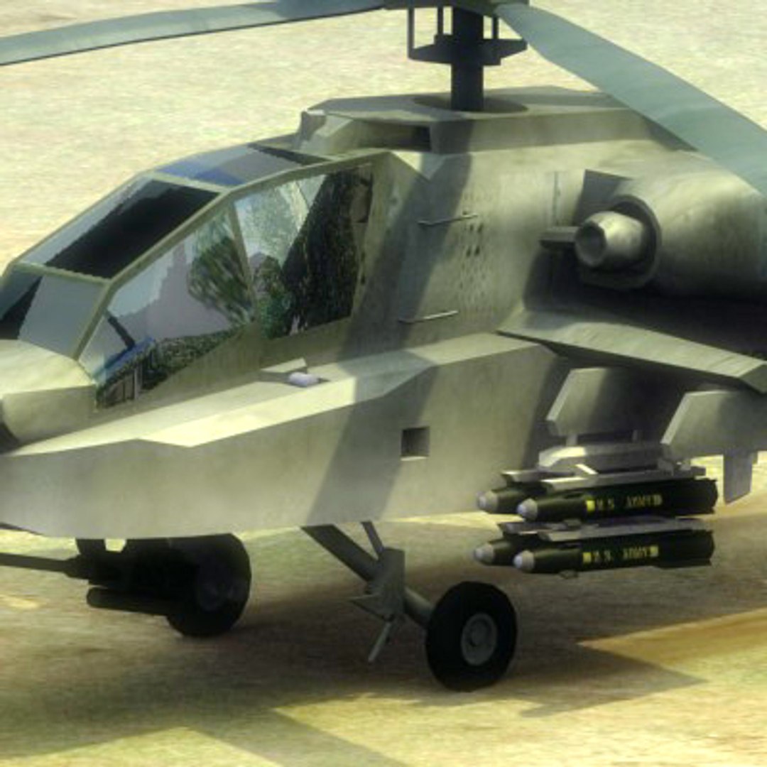 3d Ah64d Apache Longbow Attack Helicopter