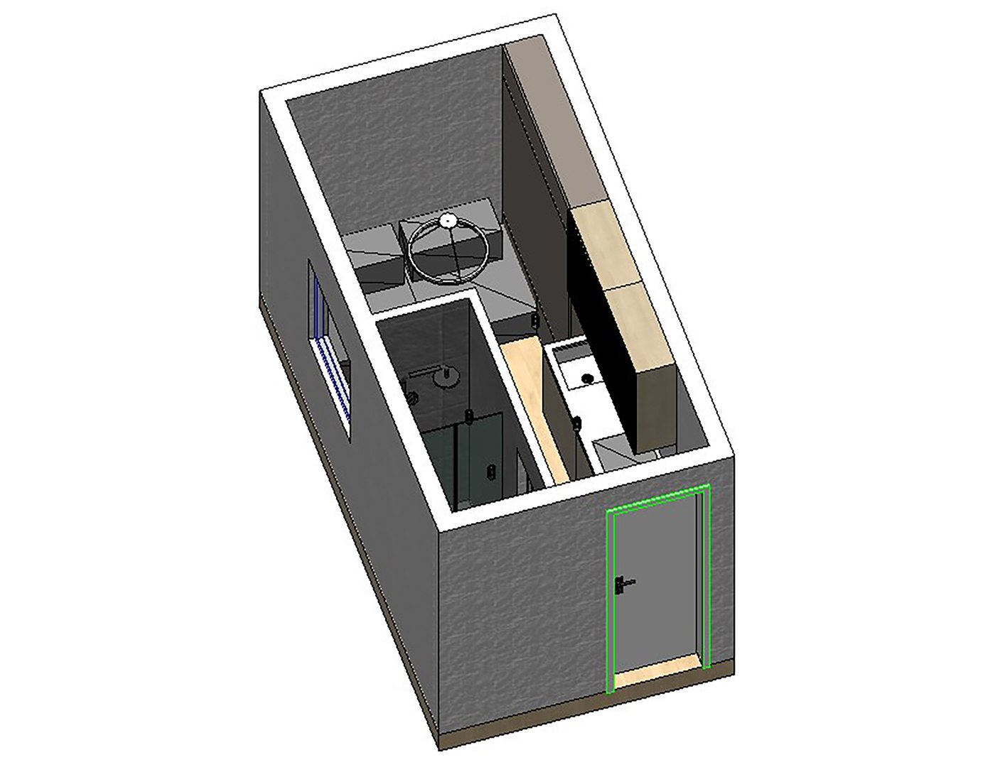 10 Square Meters Mini Apartment - Created In Revit 3D Model ...