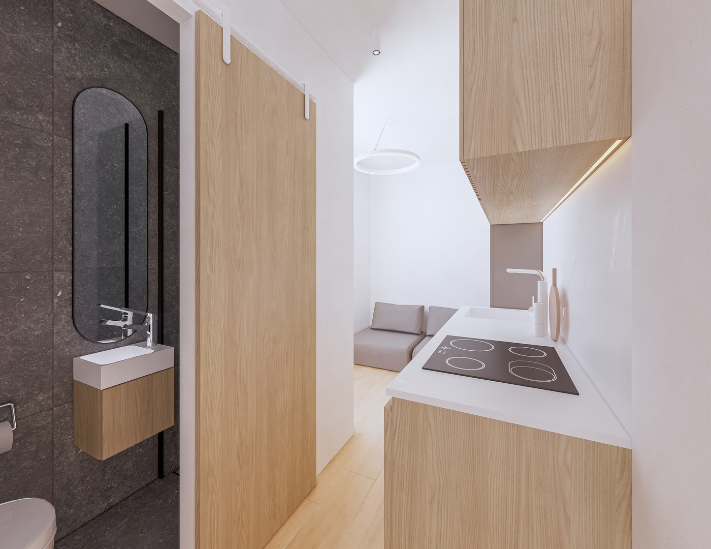 10 Square Meters Mini Apartment - Created In Revit 3D Model ...