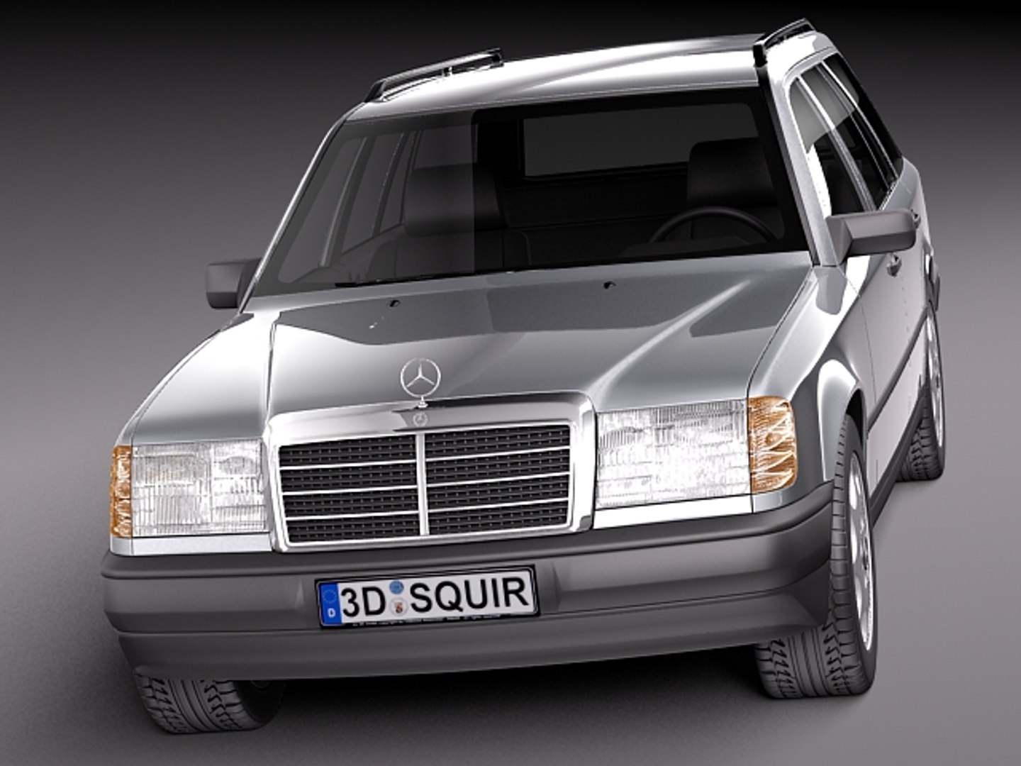 3d Model Of Mercedes Benz Mercedes-benz W124