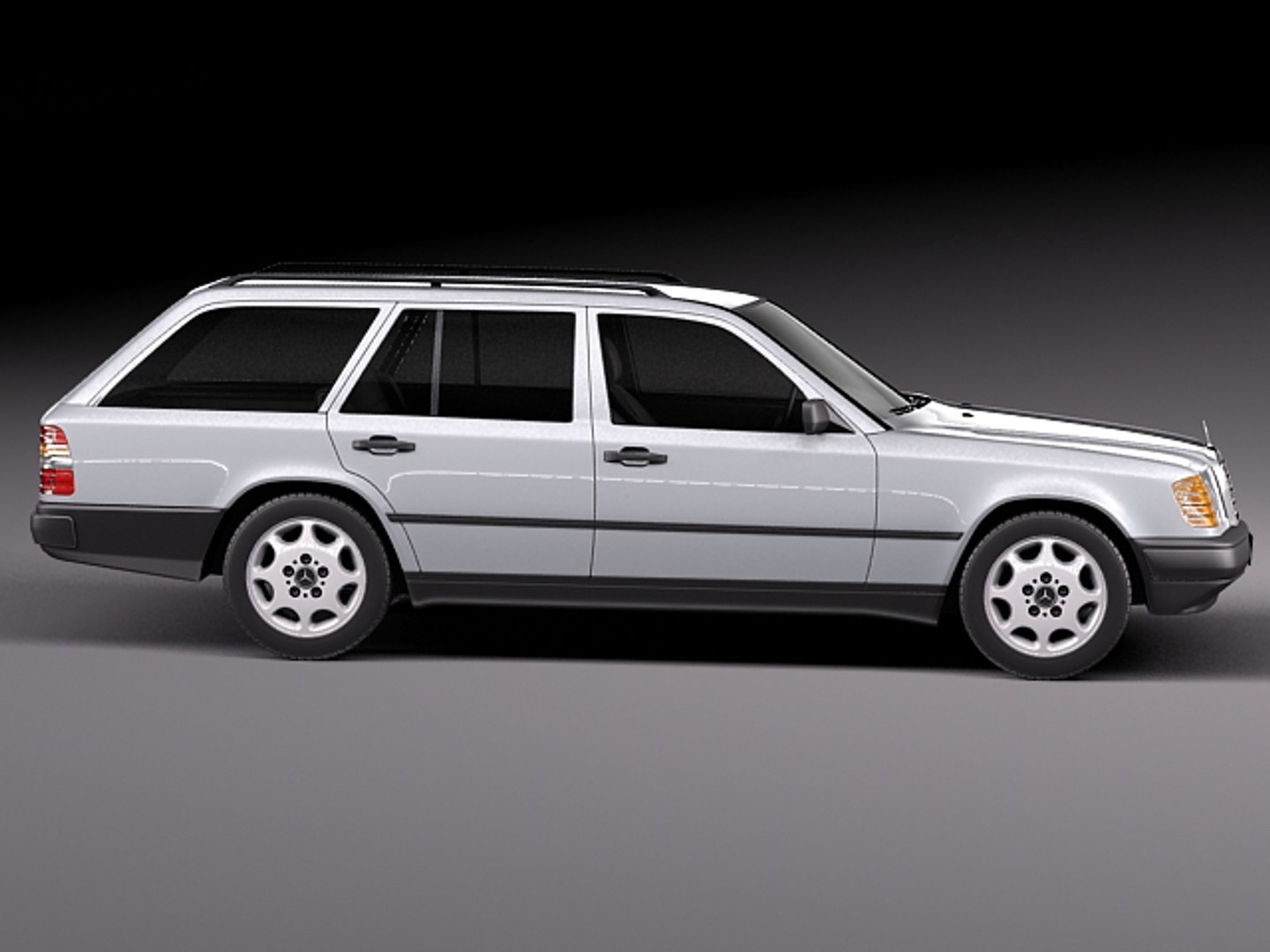 3d Model Of Mercedes Benz Mercedes-benz W124