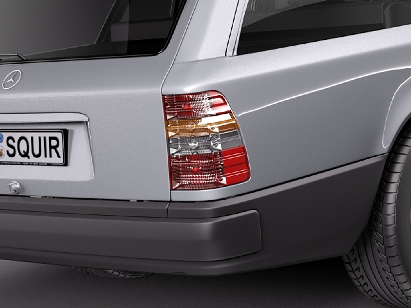 3d Model Of Mercedes Benz Mercedes-benz W124