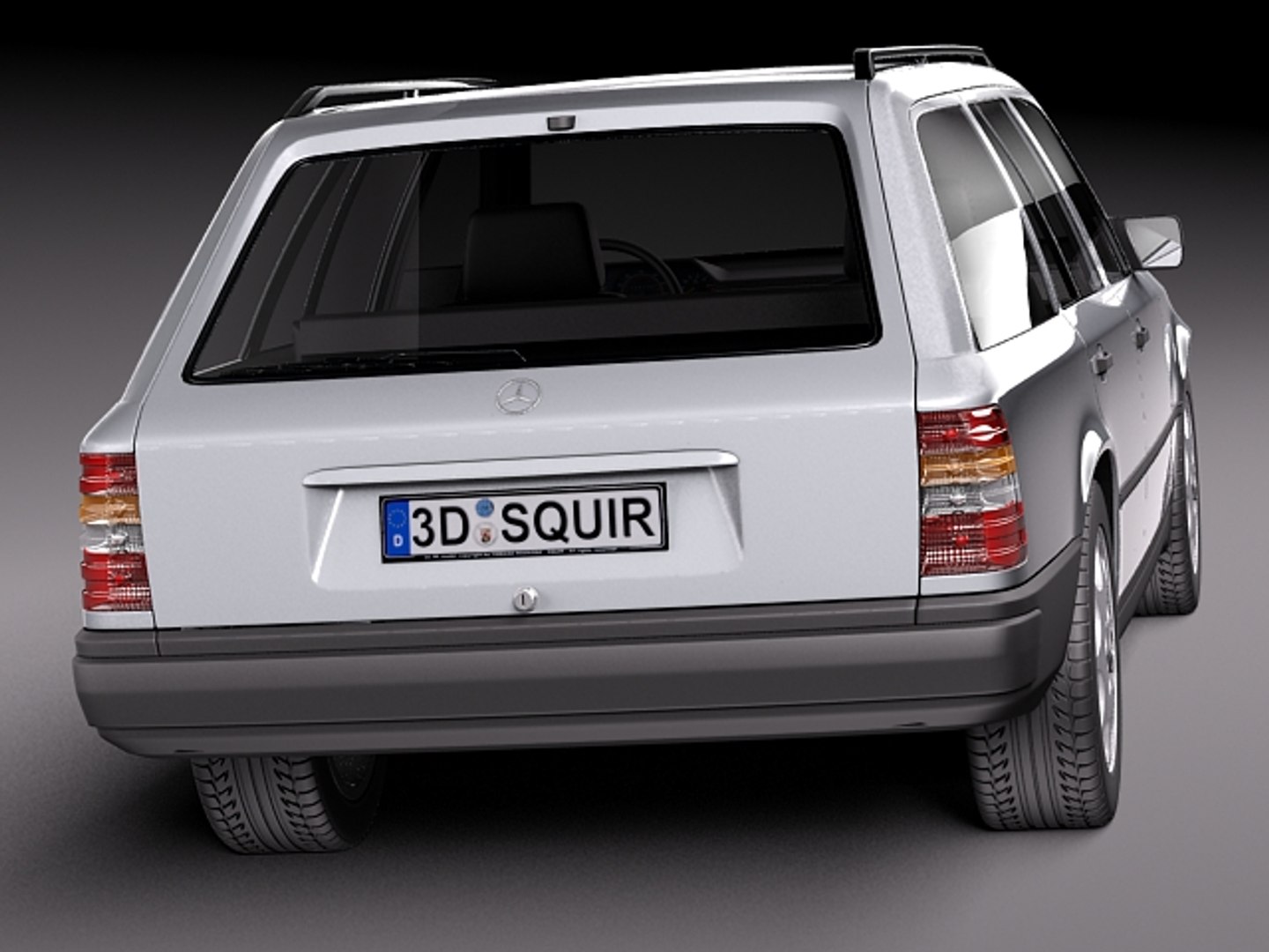 3d Model Of Mercedes Benz Mercedes-benz W124