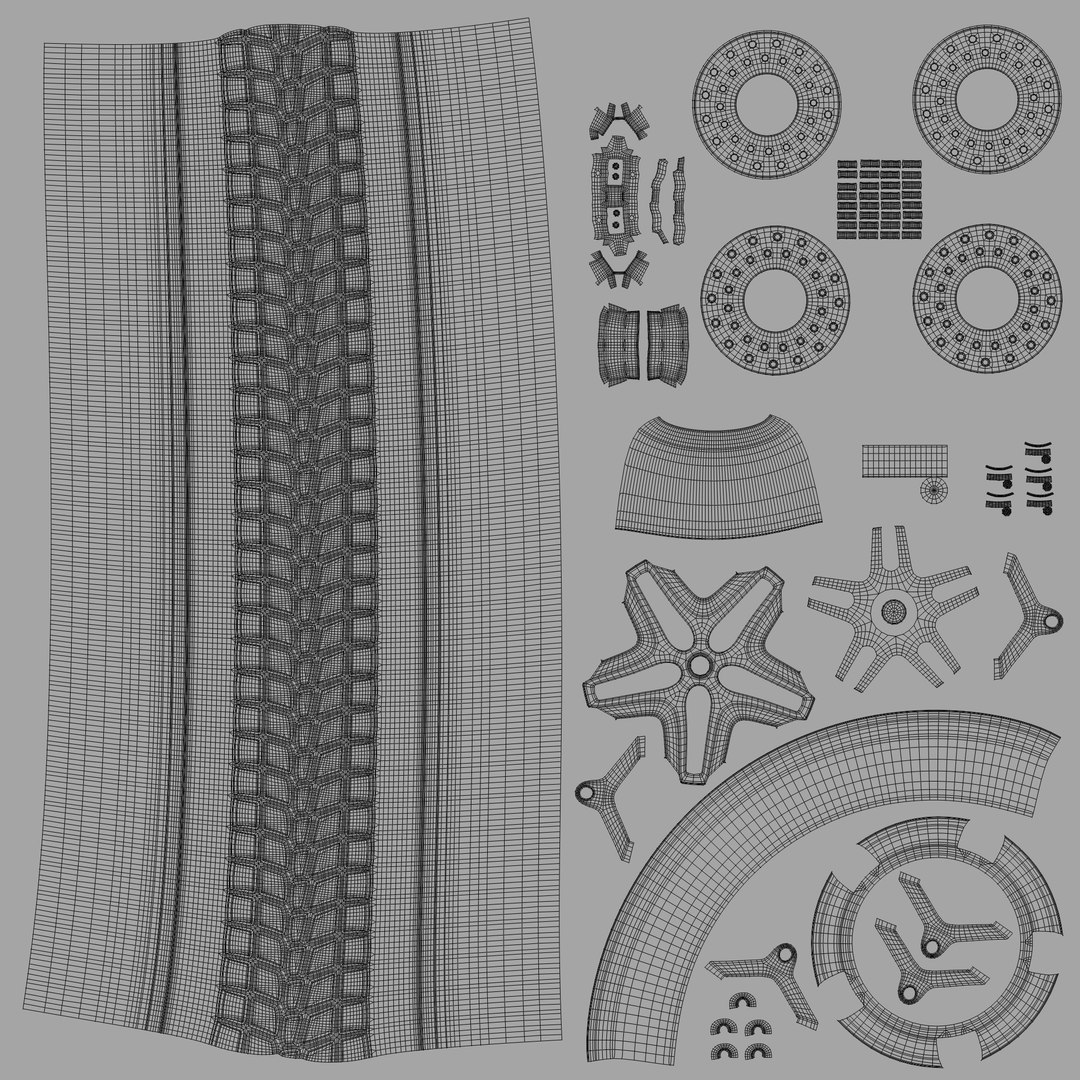 3D Tire Pack Model - TurboSquid 1434483