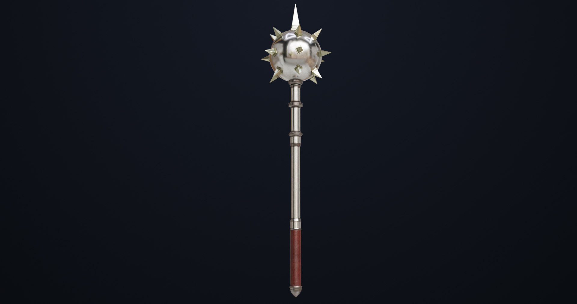 Silver Mace 01 All PBR Unity UE Textures Included 3D - TurboSquid 2004202