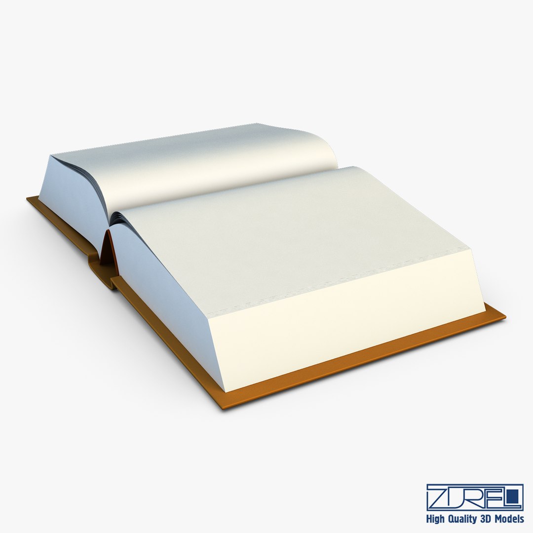 3D Open Book V 1 - TurboSquid 1280700