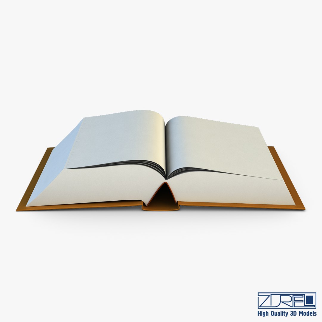 3D Open Book V 1 - TurboSquid 1280700