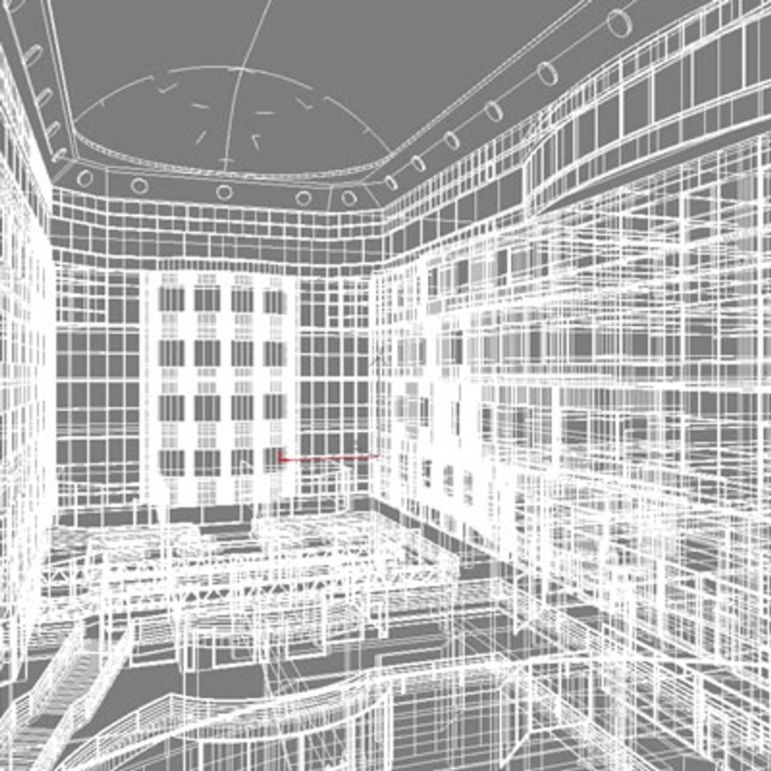 3d Building Interior Shopping Center