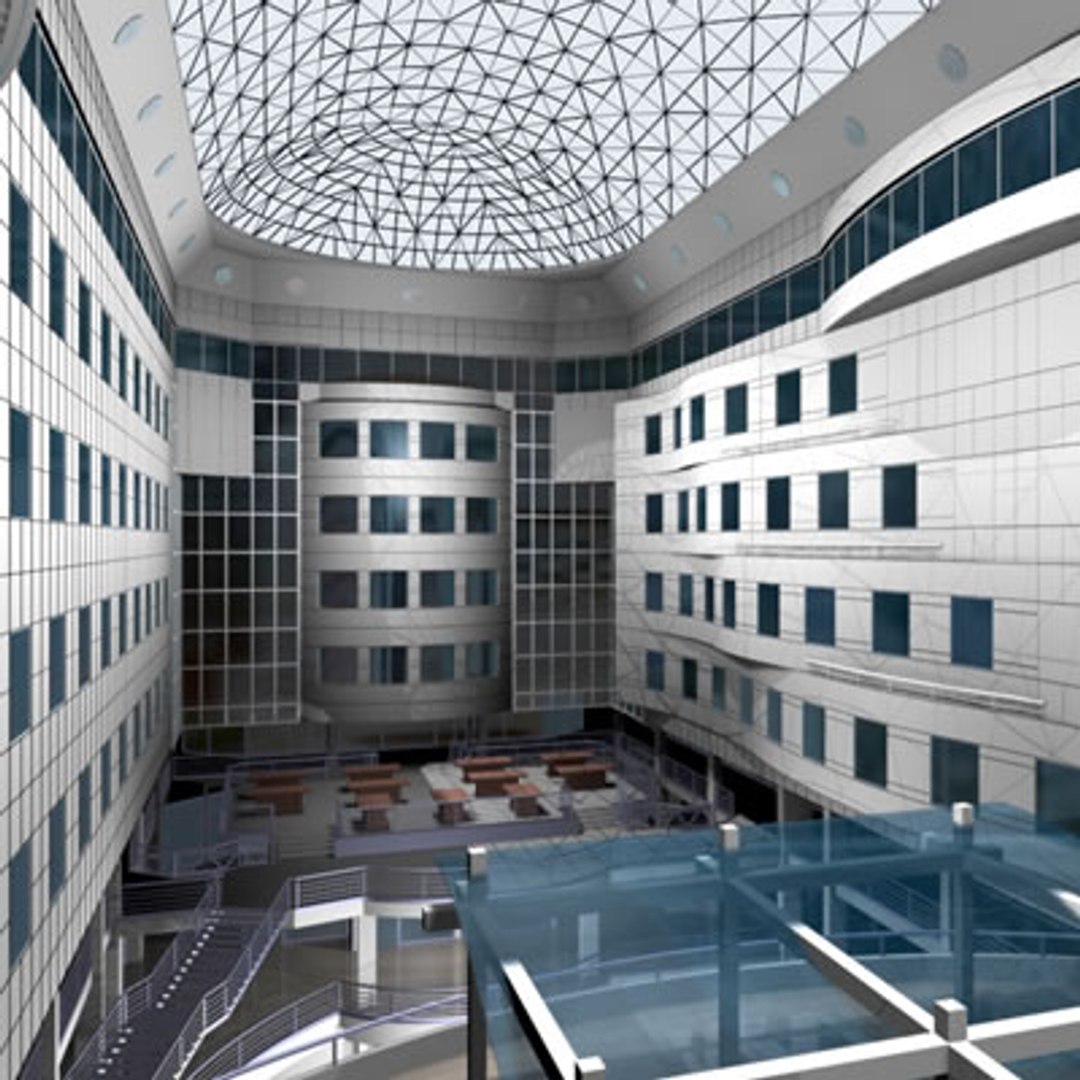 3d Building Interior Shopping Center