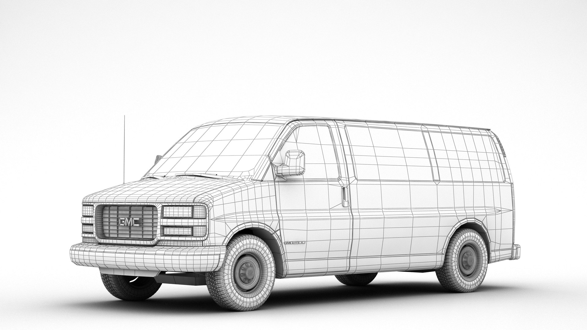 GMC Savana Van 1997 Model - TurboSquid 1998910