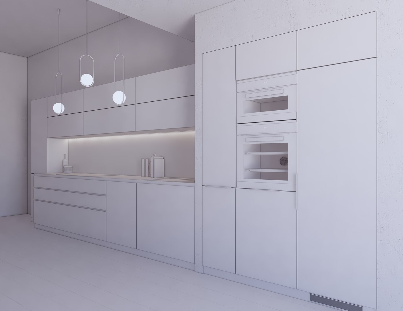 Modern Kitchen Created In Revit 9 3D Model - TurboSquid 1969635