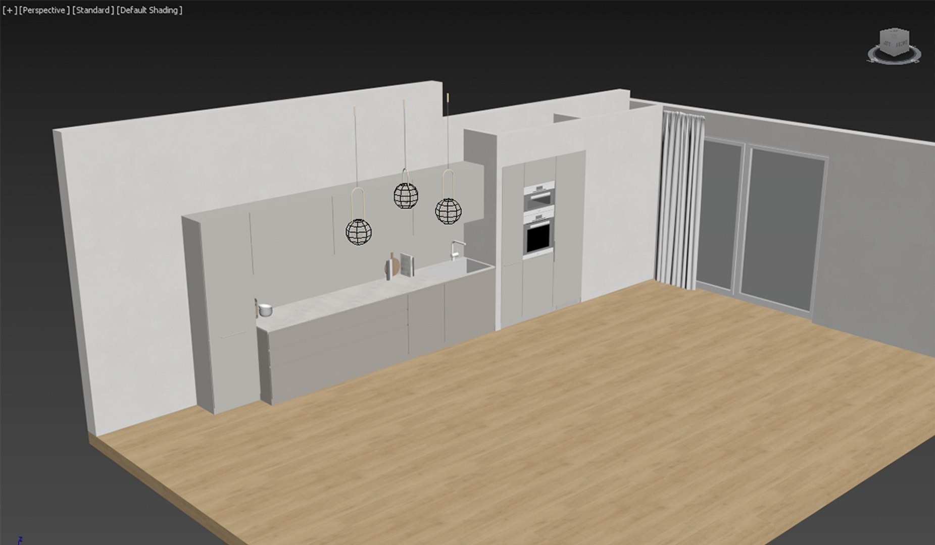 Modern Kitchen Created In Revit 9 3D Model - TurboSquid 1969635