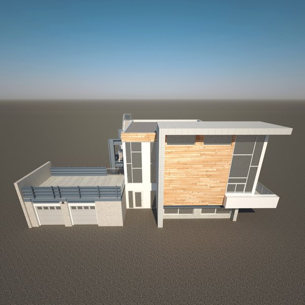3d model of modern houses