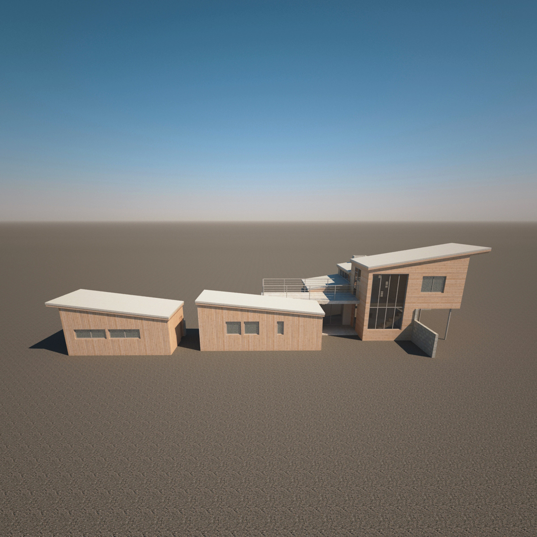 3d model of modern houses