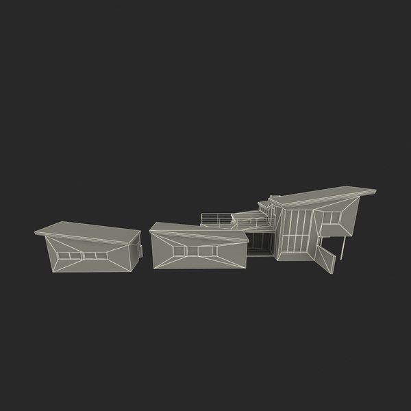 3d model of modern houses