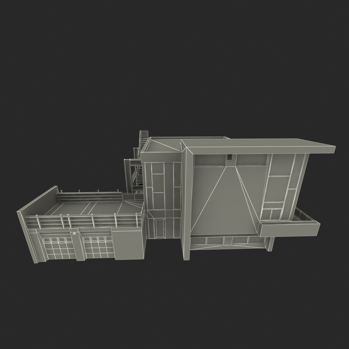 3d model of modern houses