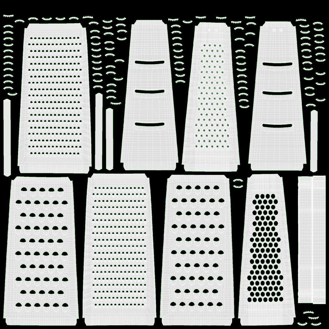 3D Kitchen grater 01 model - TurboSquid 1739669