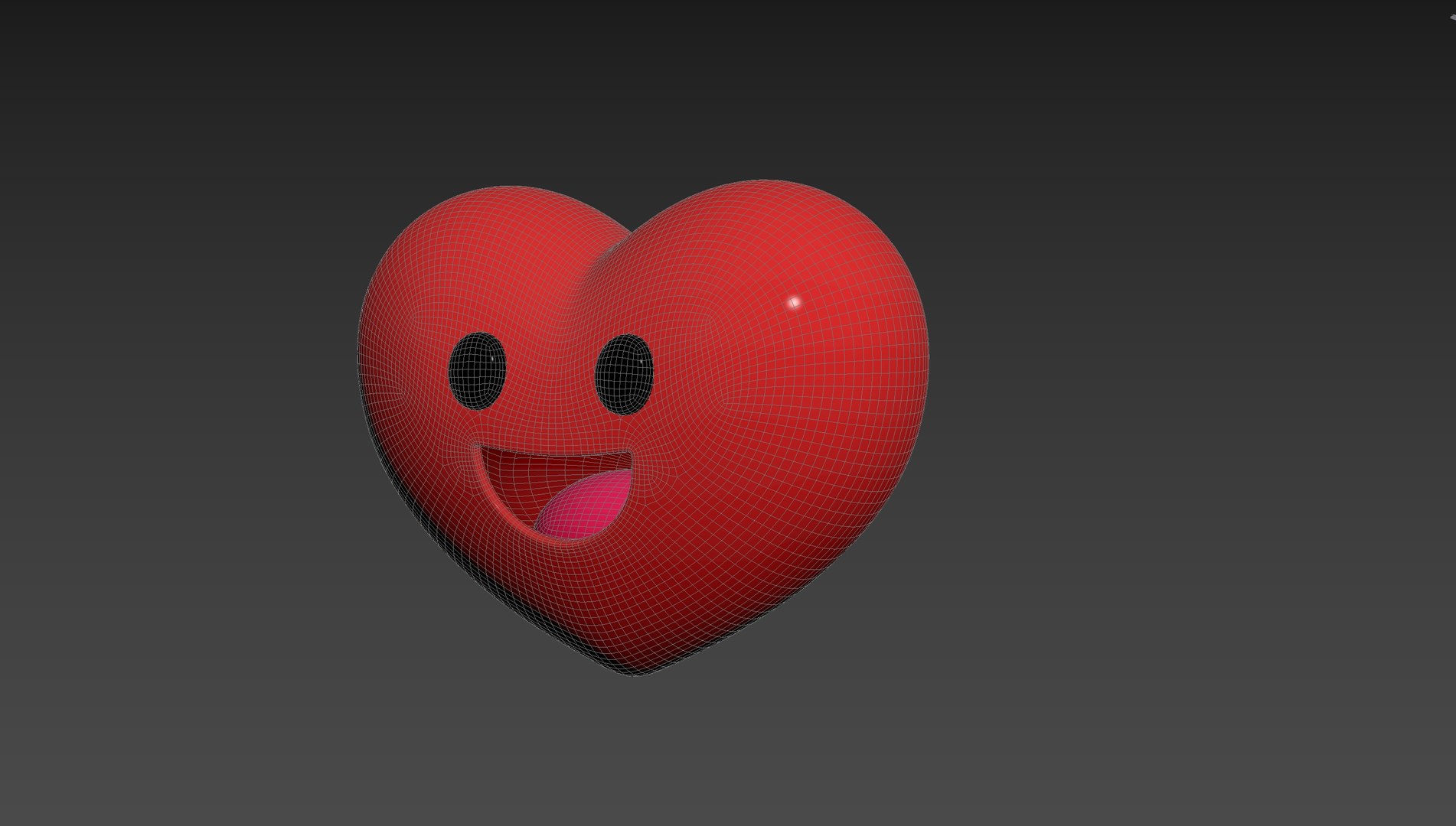 Symbol019 Smile Face Heart Model - TurboSquid 2053820