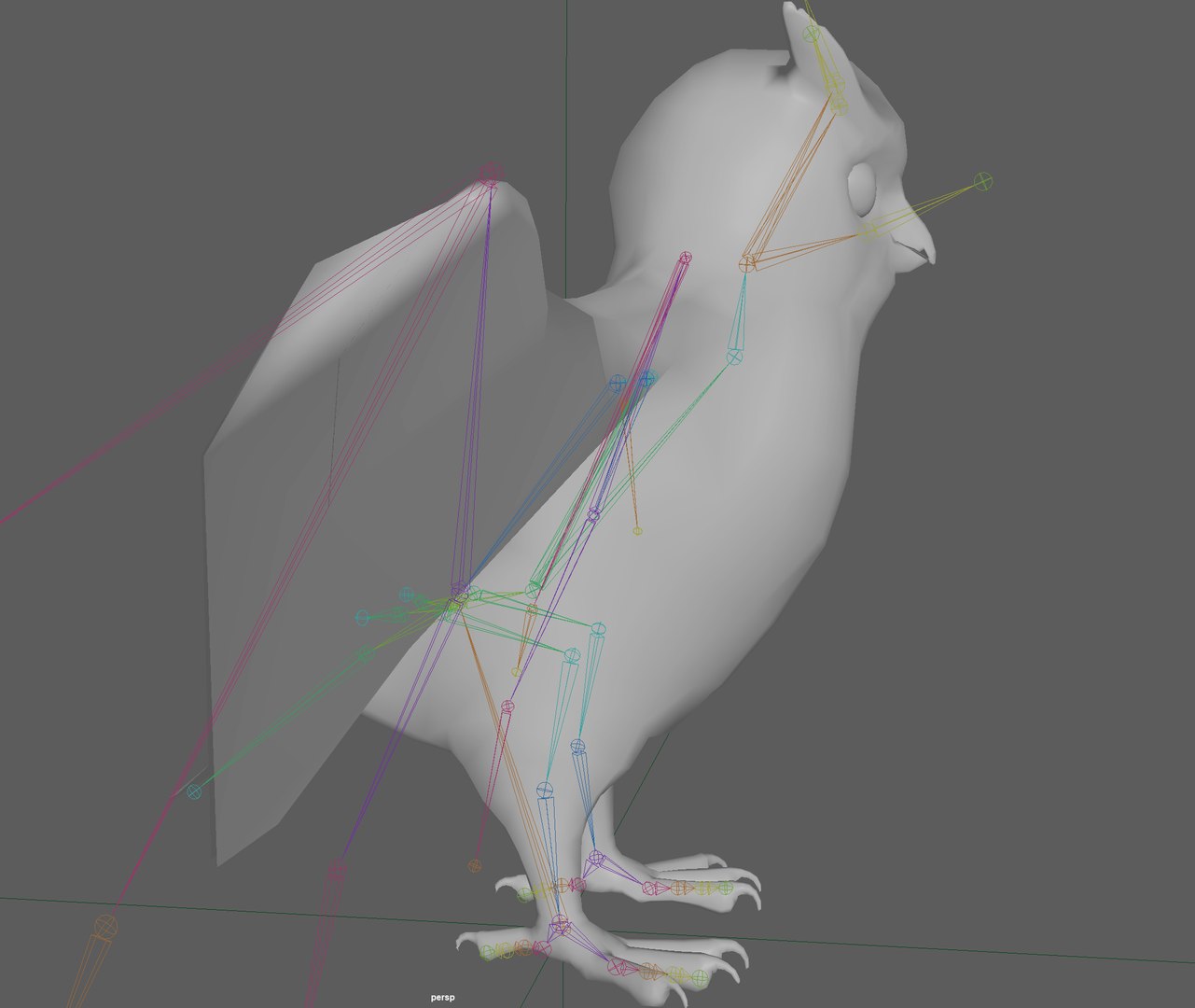 Great Horned Owl Rigged 3D - TurboSquid 1910226