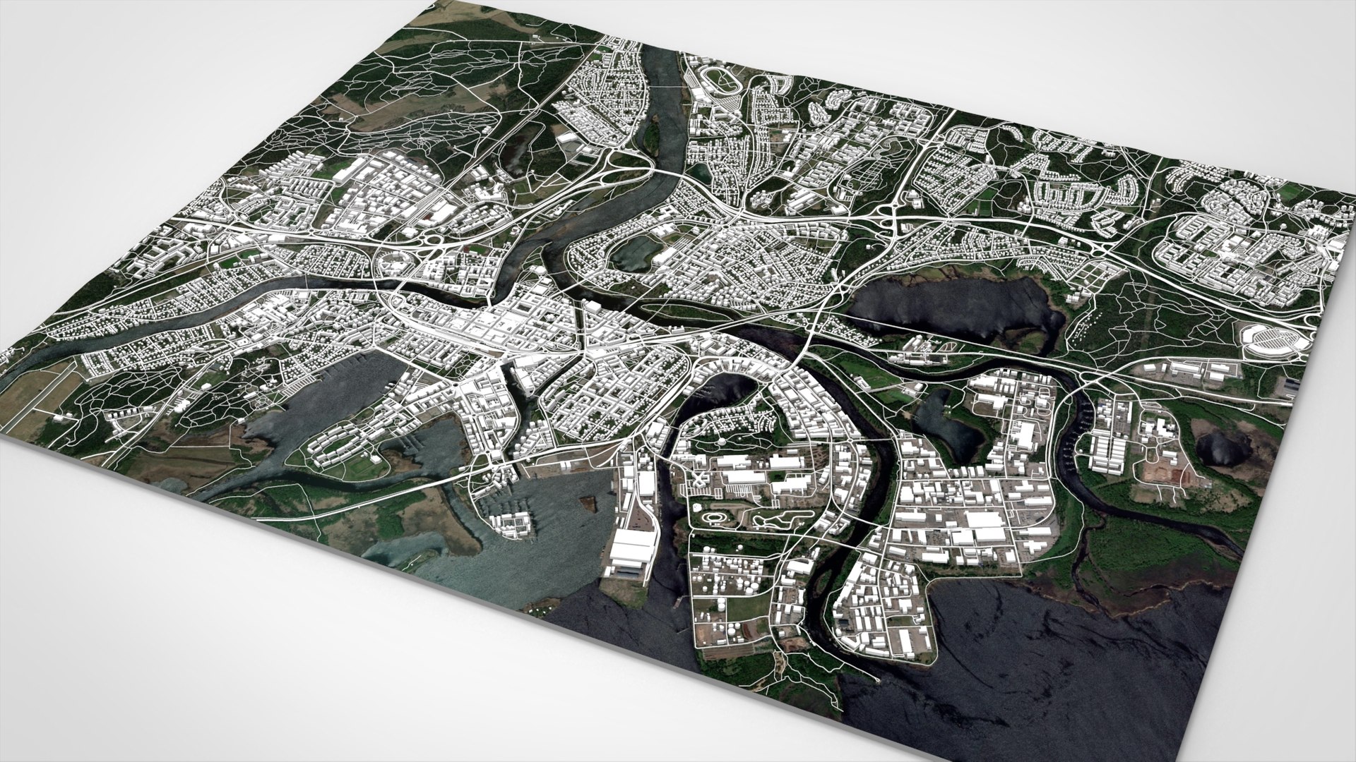 3D Cityscape Karlstad Sweden Model - TurboSquid 2517756