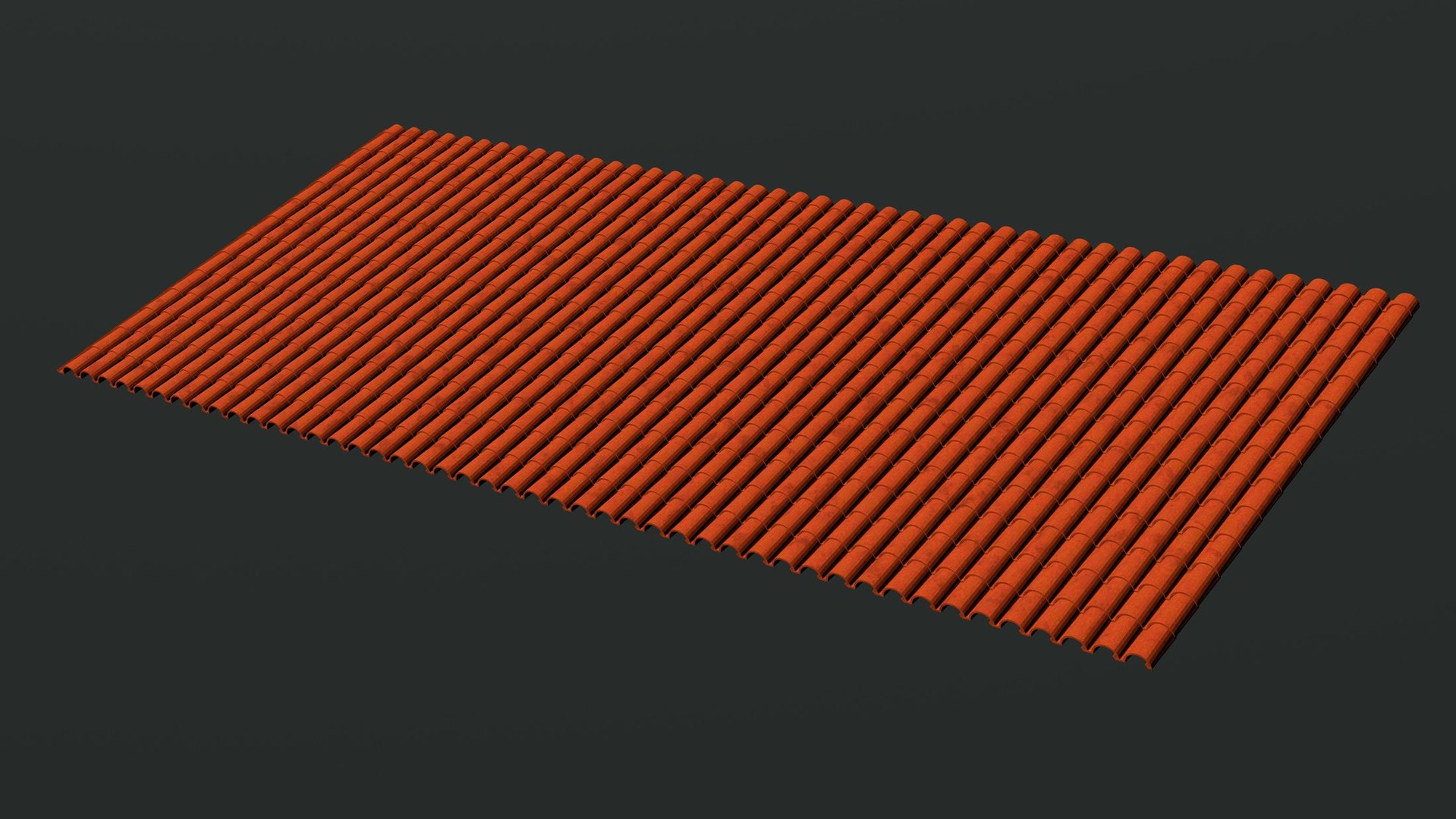 3D Model Roof - Clay Tiles - TurboSquid 2389526