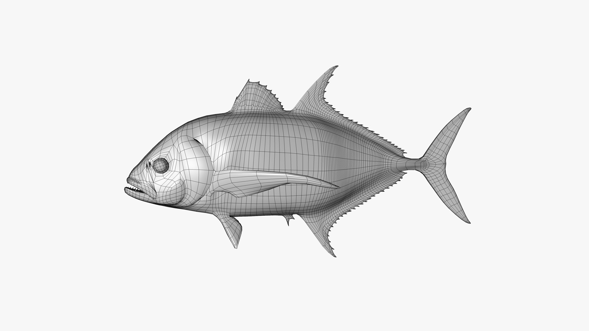 Bluefin Trevally Model - TurboSquid 2398266