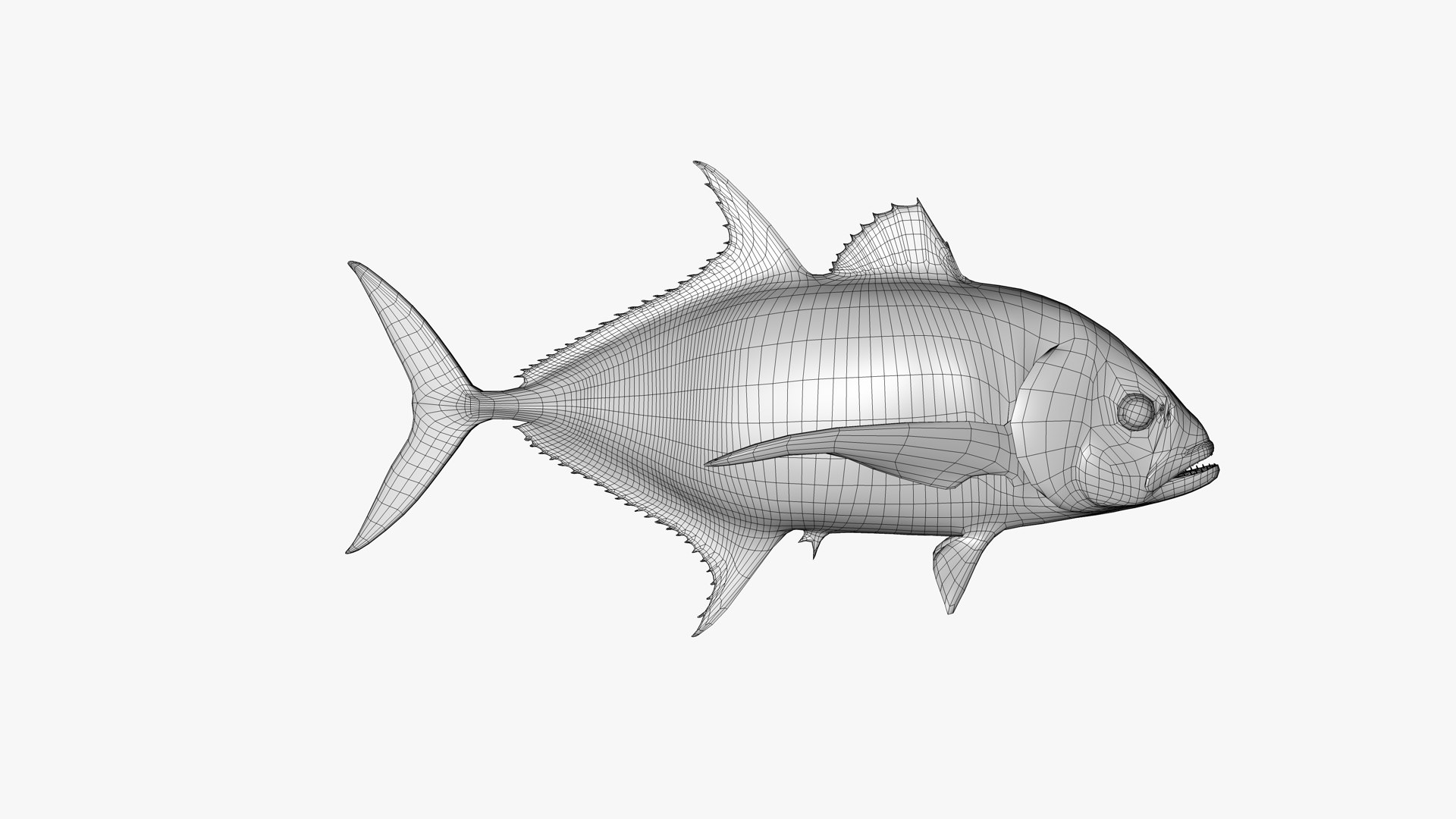Bluefin Trevally Model - TurboSquid 2398266
