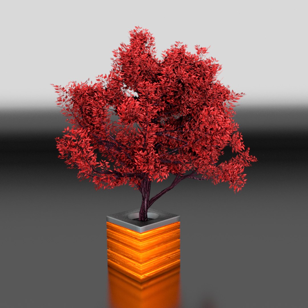 3d modelled tree pot