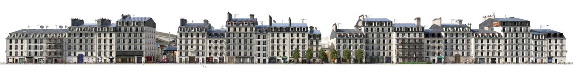 Paris Trendy Street and Place Bundle Non commercial license 3D model ...