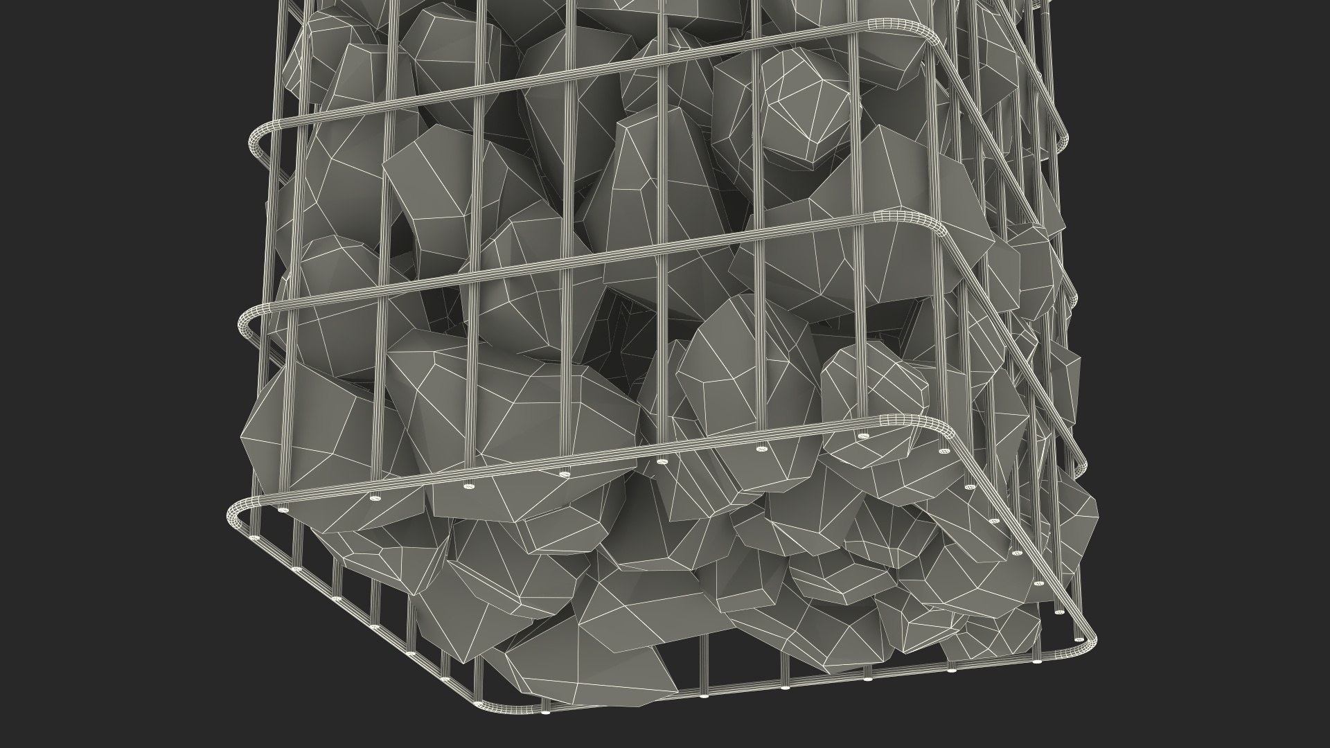 Gabion Column 3D Model - TurboSquid 2340147