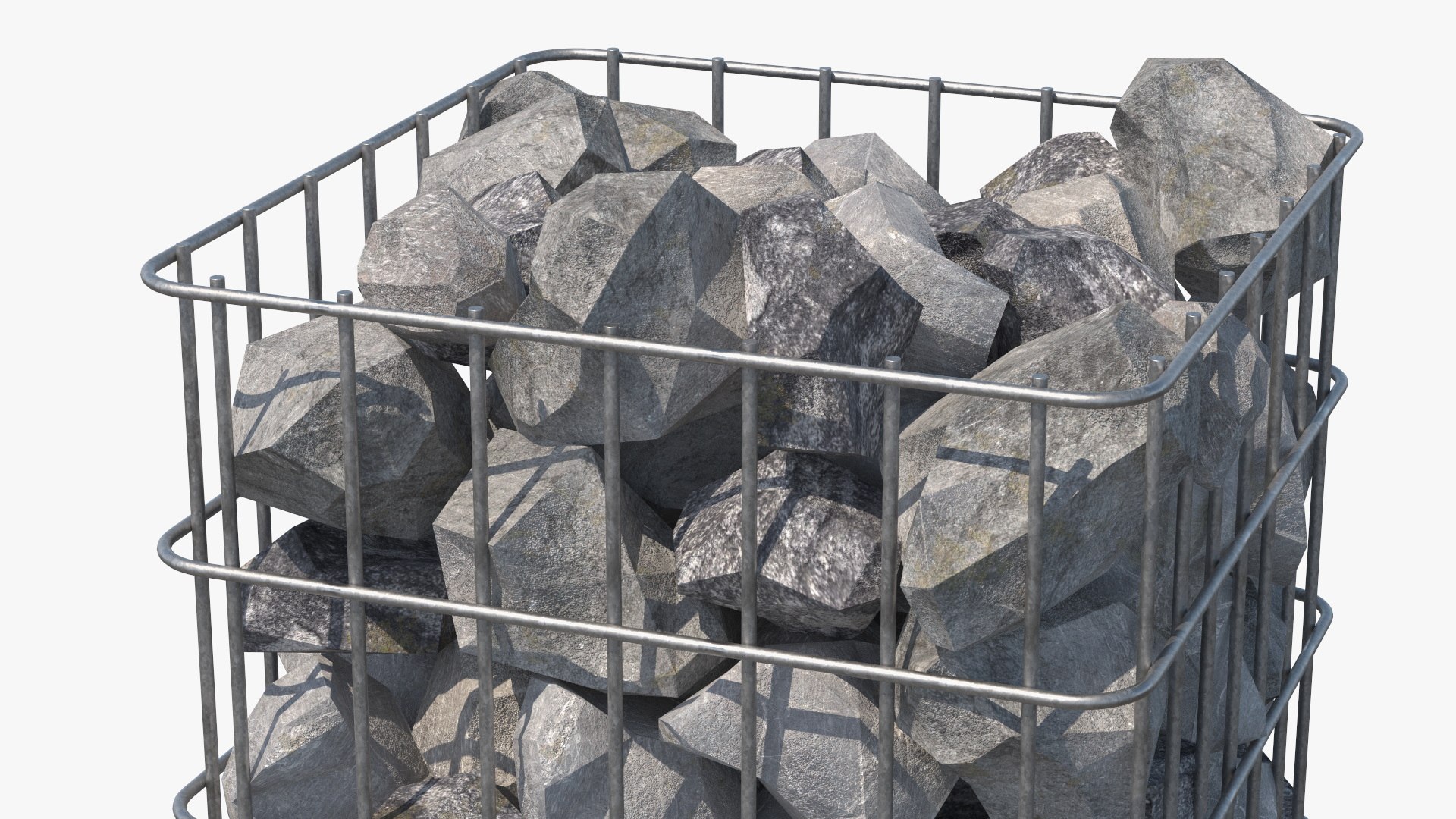 Gabion Column 3D Model - TurboSquid 2340147