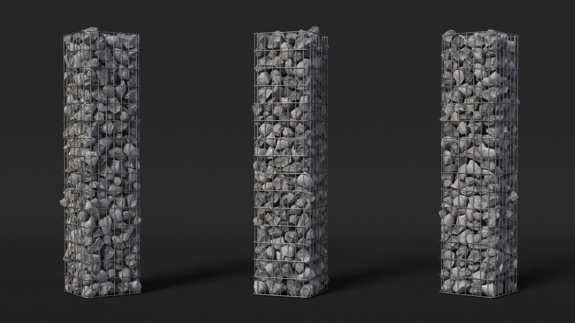 Gabion Column 3D Model - TurboSquid 2340147