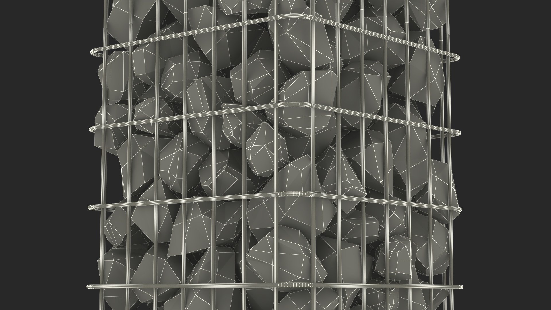 Gabion Column 3D Model - TurboSquid 2340147