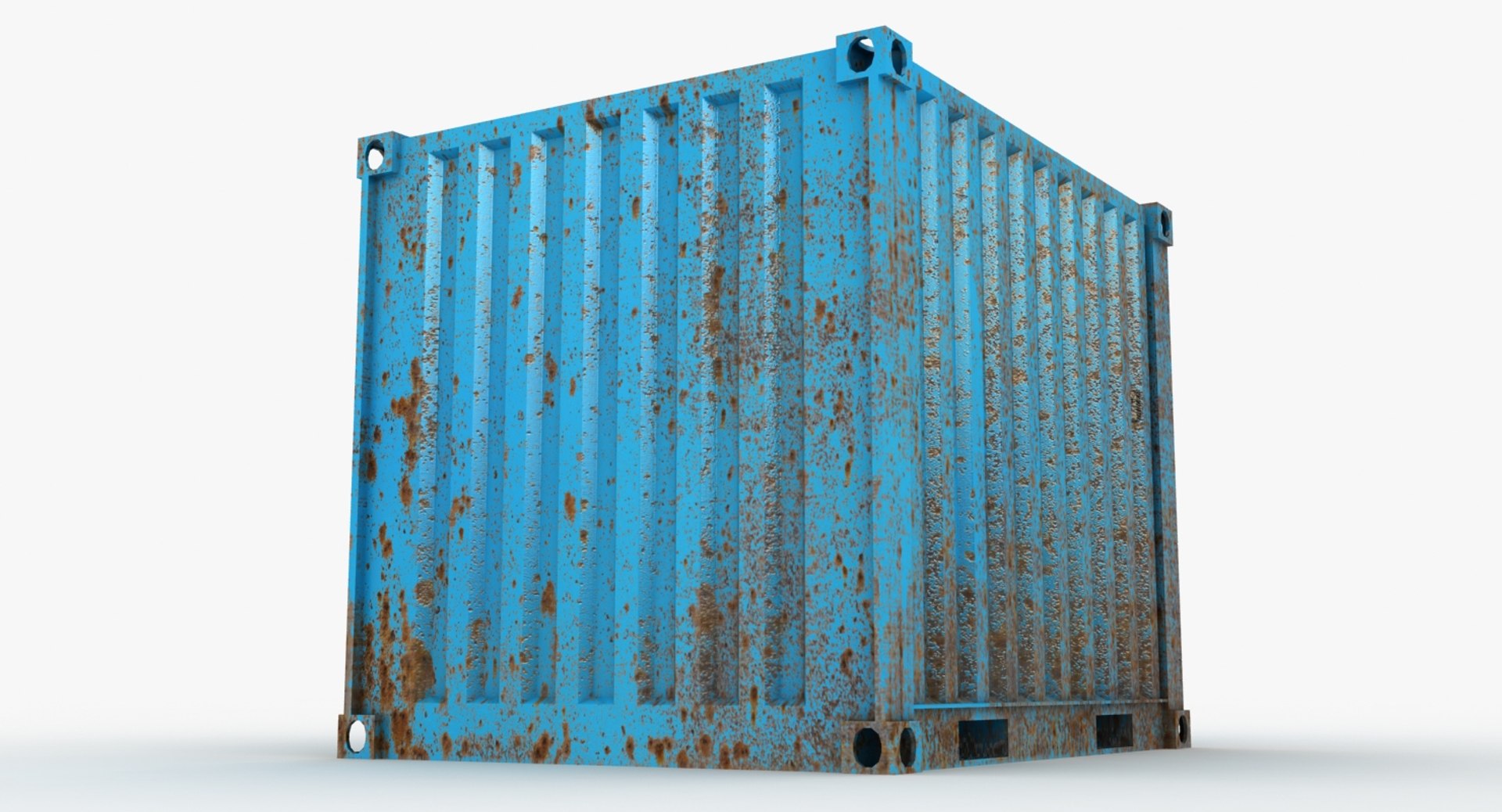 Rusty Container 10ft Azure 3D Model - TurboSquid 1294559
