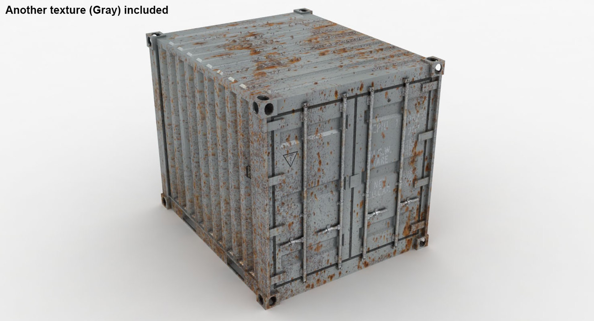 Rusty Container 10ft Azure 3D Model - TurboSquid 1294559