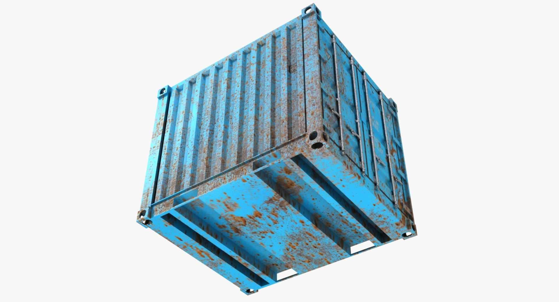 Rusty Container 10ft Azure 3D Model - TurboSquid 1294559