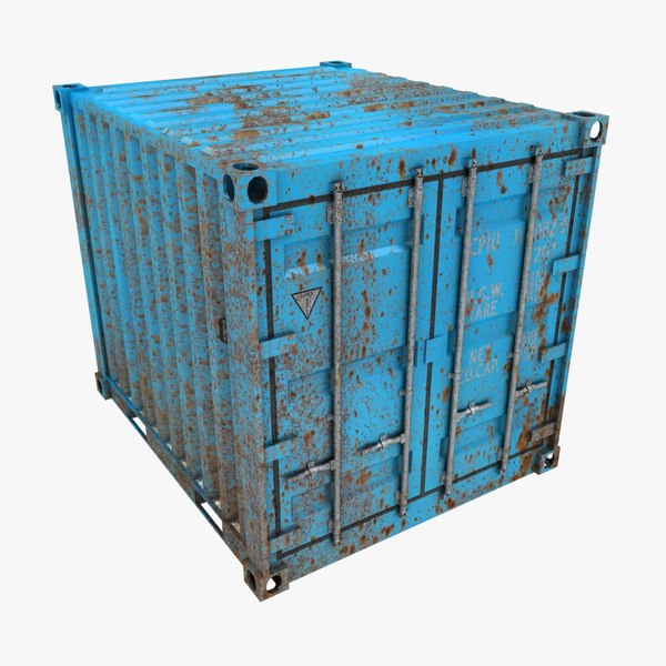 Rusty container 10ft azure 3D model - TurboSquid 1294559