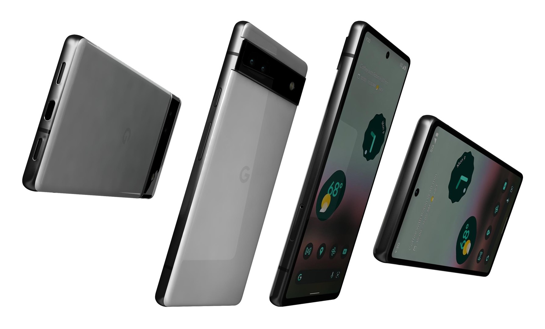 3D Model Google Pixel 6a White - TurboSquid 1952191