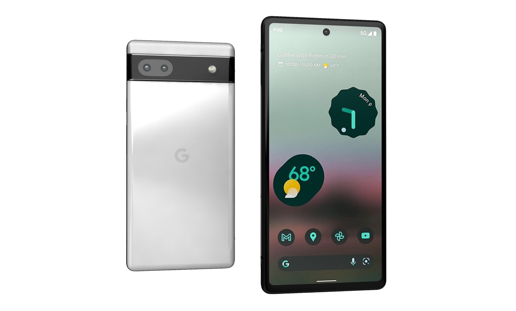 3D Model Google Pixel 6a White - TurboSquid 1952191