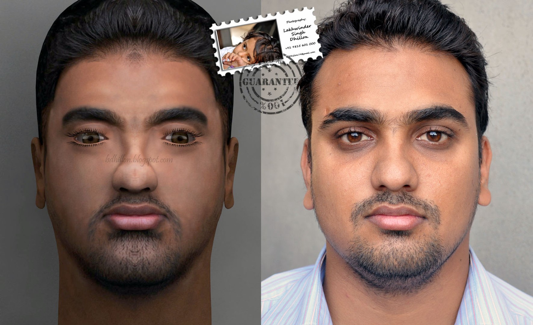 Realistic Human Head 3d Model