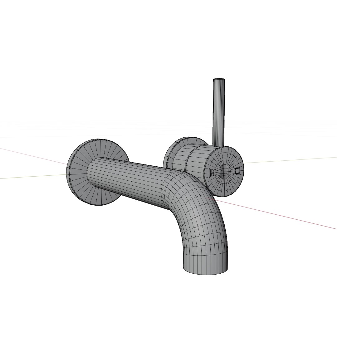Faucet mixer interior 3D model - TurboSquid 1592223