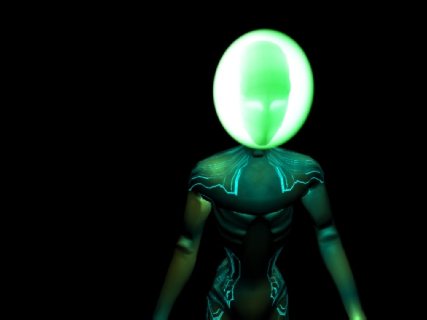 3d Model Fully Alien Biped