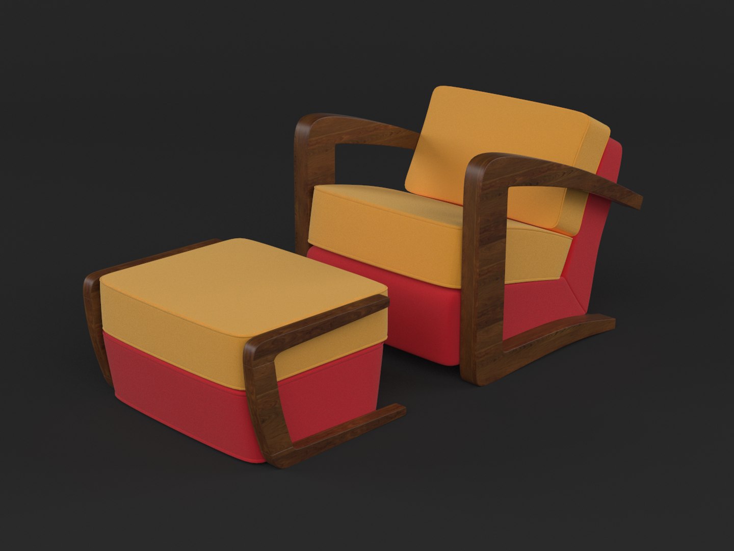 Armchair chair 3D - TurboSquid 1463252