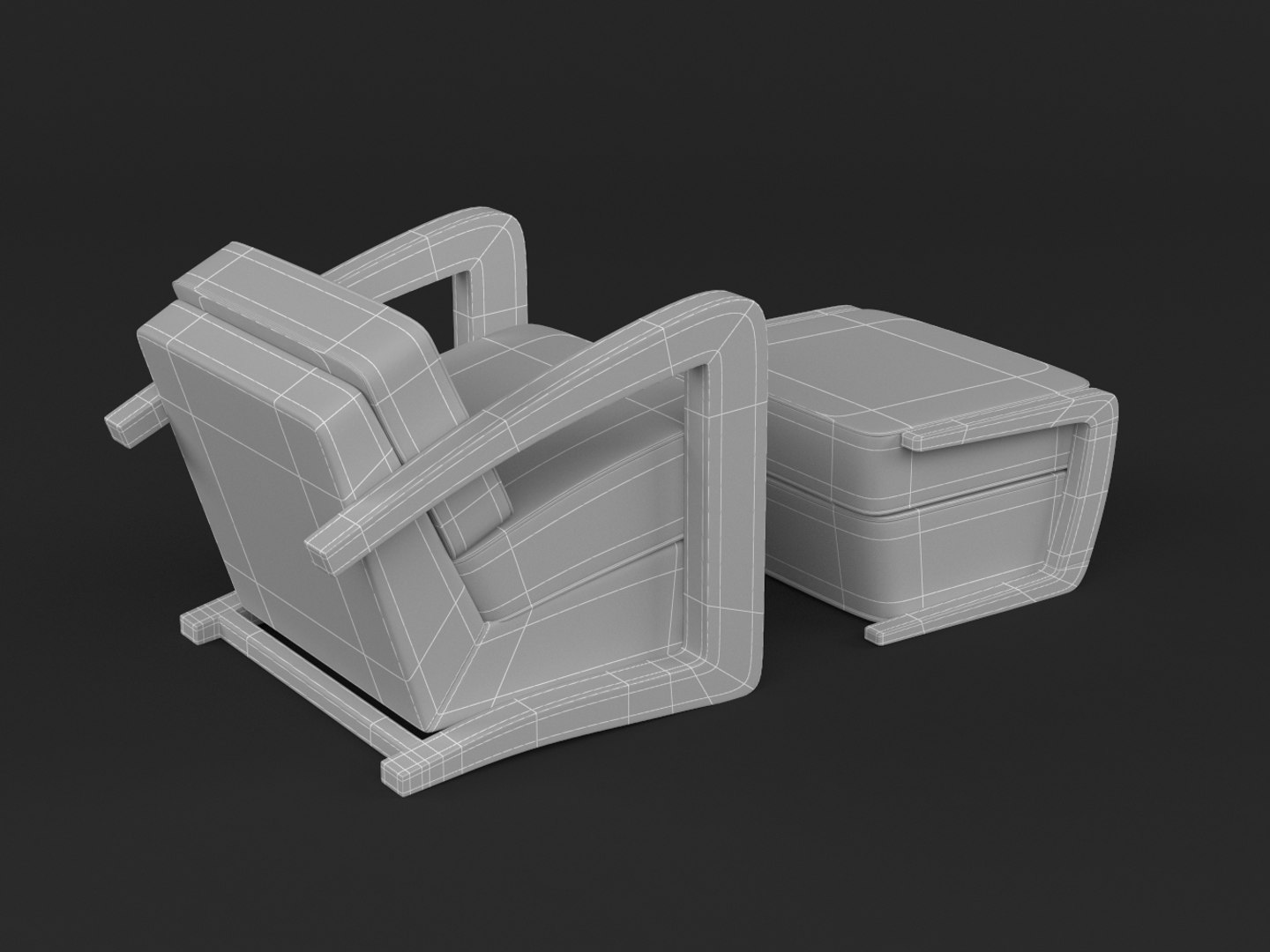 Armchair chair 3D - TurboSquid 1463252