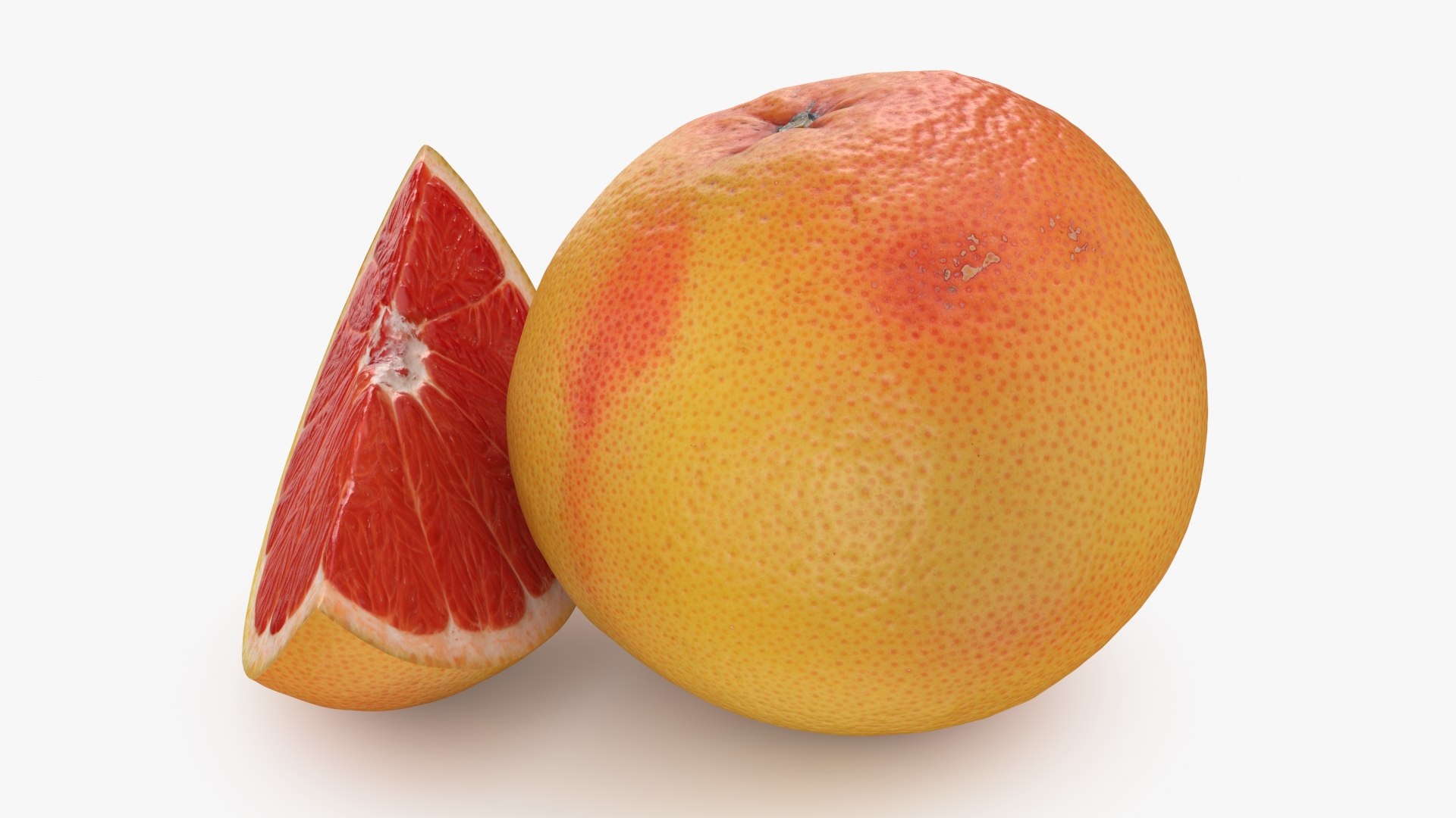 3D Grapefruit Whole Slice - TurboSquid 2225909