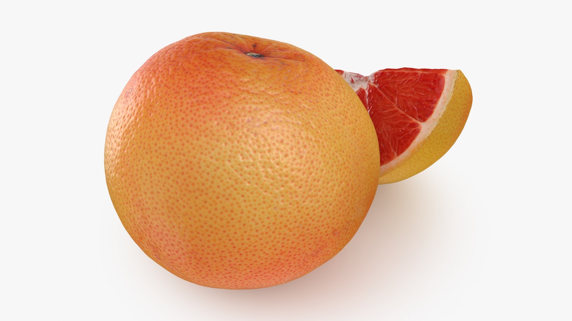 3D Grapefruit Whole Slice - TurboSquid 2225909