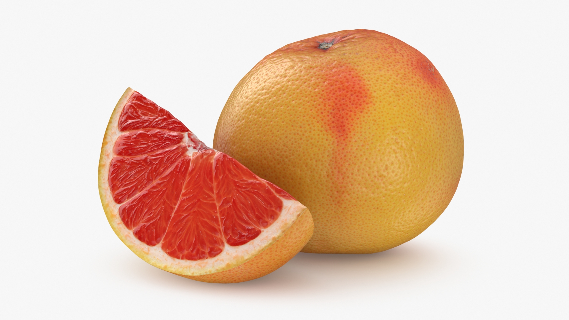 3D Grapefruit Whole Slice - TurboSquid 2225909