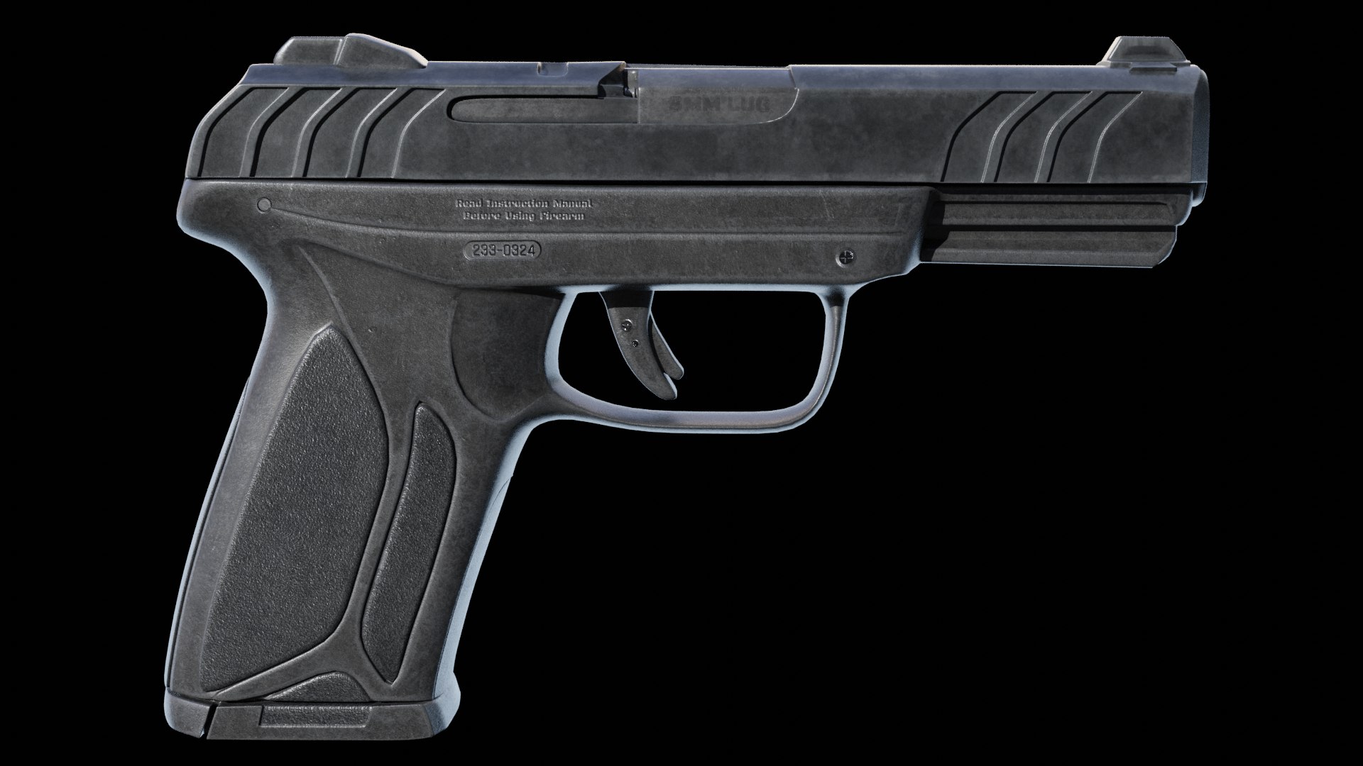 Hand Gun 3D Model - TurboSquid 1621763