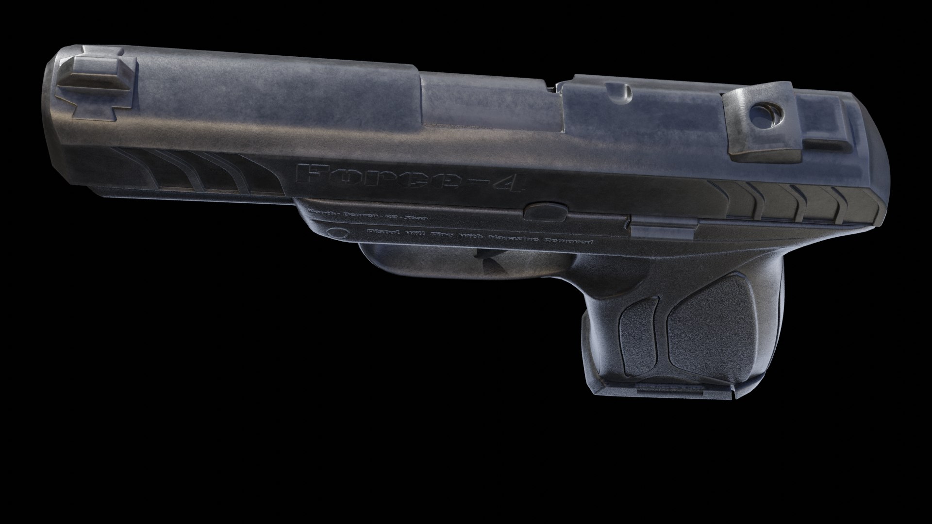 Hand Gun 3D Model - TurboSquid 1621763