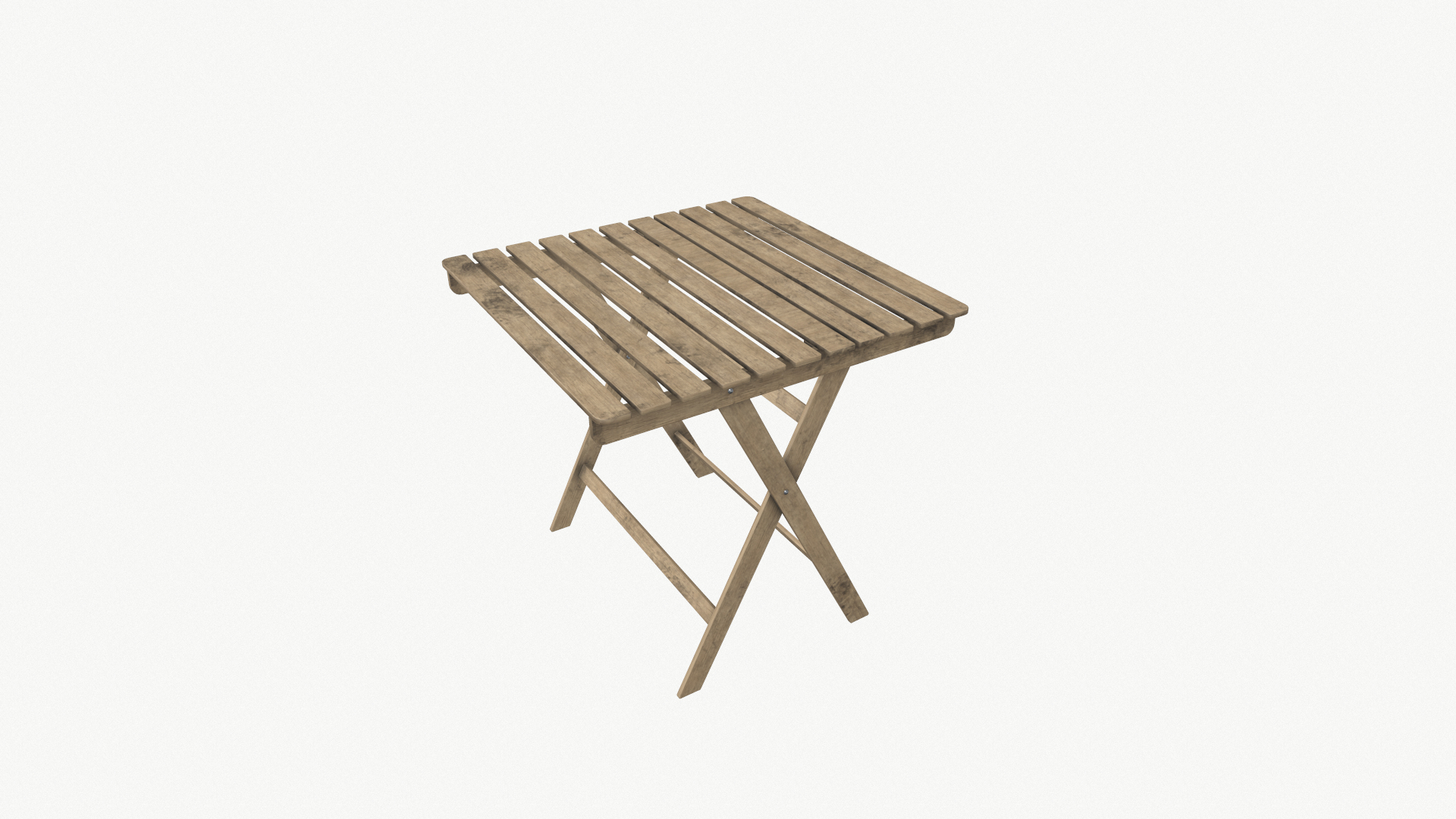 Wooden Garden Table 3D Model - TurboSquid 1606998